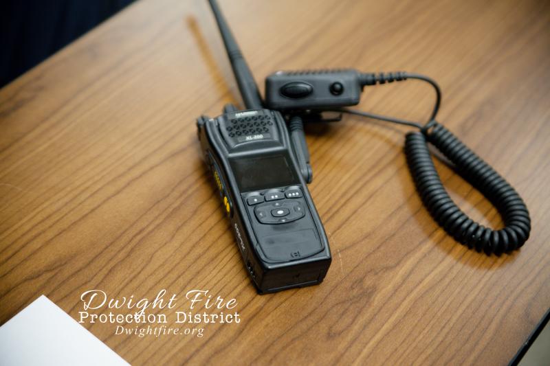 Dwight Fire Department members train on their new portable radios ...